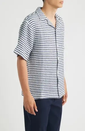 CHE Riita Waffle Linen Camp Shirt