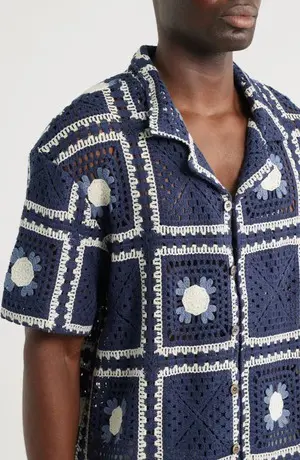 CHE Tejer Crochet Camp Shirt