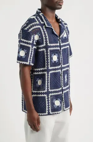 CHE Tejer Crochet Camp Shirt