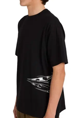 BILLABONG Chrome Diamond Logo Cotton Graphic T-shirt