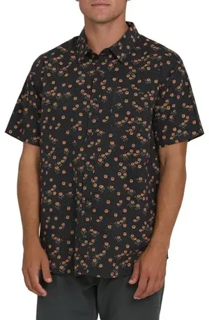 BILLABONG Sundays Short Sleeve Button-up Shirt - Black