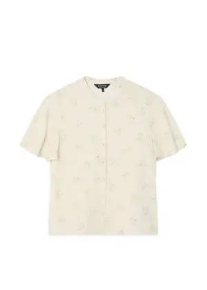 Whistles Floral Button Front Shirt