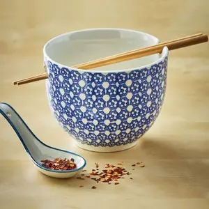 TAG Lisbon Dot Noodle Bowl S/2 Stoneware Everyday