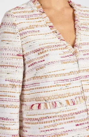 Santorelli Reggie Cropped Jacket In Modern Tweed