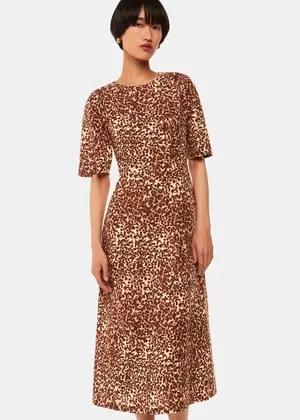 Whistles Marble Spot Veda Dress - Multicolour