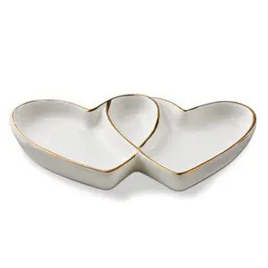 TAG Sweetheart Trinket Dish Multi Earthenware Everyday - White