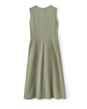 CARTOLINA Pebbled Crepe Midi Dress