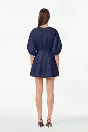 NICHOLAS Josefa Linen Mini Dress
