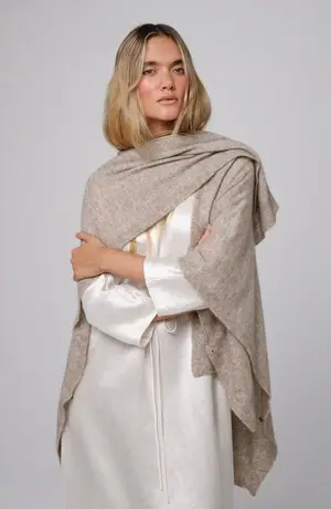 JUANA Cashmere Cape - Beige