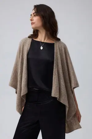 JUANA JUANA Cashmere Cape Beige