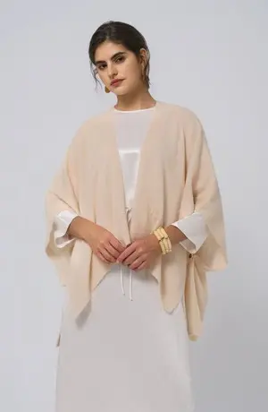 JUANA Cashmere Cape - Cream