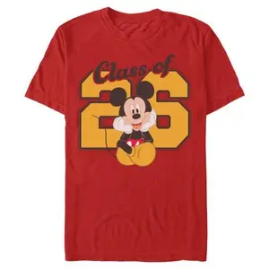 MICKEY & FRIENDS Class Of 26 Pose Graphic T-shirt - Red