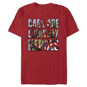 MARVEL Dads Are Everyday Heroes Graphic T-shirt - Cardinal