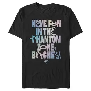 SUPERGIRL Have Fun In The Phantom Zone Graphic T-shirt - Black