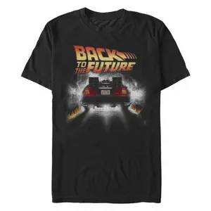 BACK TO THE FUTURE Distressed Back Car Graphic T-shirt