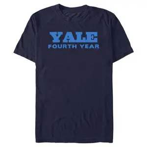 YALE UNIVERSITY Four Year Logo Short Sleeve Graphic T-shirt - Navy Blue