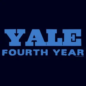 YALE UNIVERSITY Four Year Logo Short Sleeve Graphic T-shirt