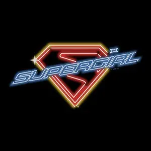 SUPERGIRL Neon Sign Logo T Shirt