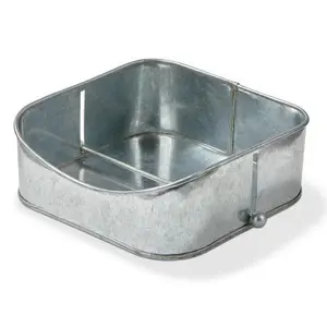 TAG Galvanized Napkin Holder Stylish Kitchen Serveware Organizer - Silver