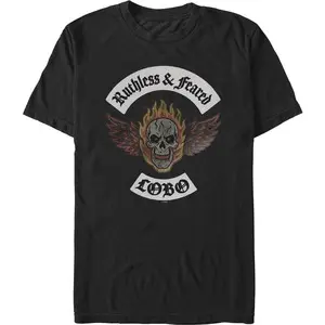 SUPERGIRL Ruthless And Feared Patch Short Sleeve Graphic T-shirt - Black
