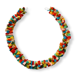 TAG Knotted Felt Garland Decorative Wall Banner For All Occasions - Multicolored