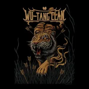 WU-TANG CLAN Wilderness Tiger Art Logo Short Sleeve Graphic T-shirt