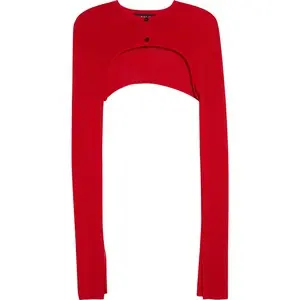 ASHLYN Liliana Micro Shrug - Red