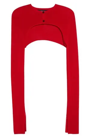 ASHLYN Liliana Micro Shrug - Red