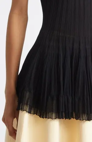 ASHLYN Bennett Layered Hem Rib Sweater Tank