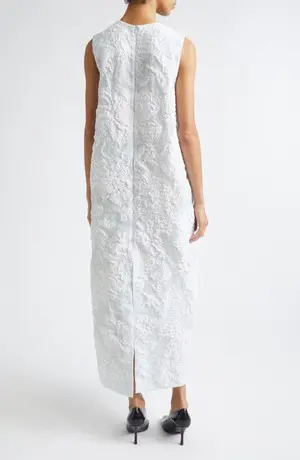 ASHLYN Lena Floral Silk Blend Jacquard Dress