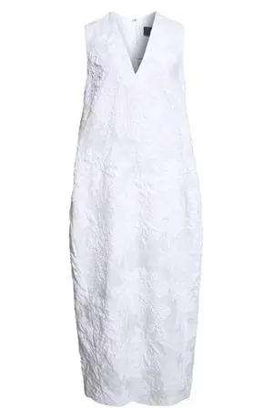 ASHLYN Lena Floral Silk Blend Jacquard Dress