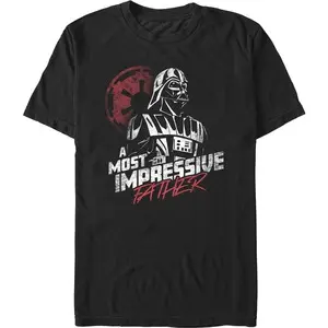STAR WARS: A NEW HOPE Star Wars A New Hope A Most Impressive Father Graphic T-shirt - Black