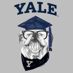 YALE UNIVERSITY Handsome Dan Graduation Graphic T-shirt
