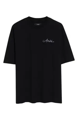 Amiri Oversize Ma Check Patch Appliqué Skate T-shirt