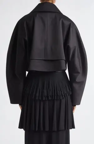 ASHLYN Beckett Crop Cotton Sateen Jacket