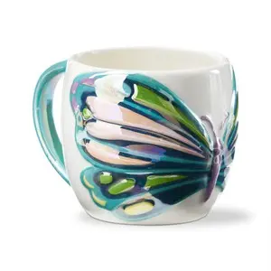 TAG Everyday Butterfly Earthenware Mug Multi 17 Oz 4.03x4.03x3.78