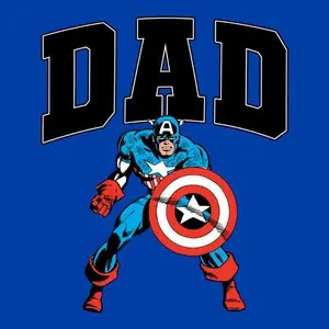 MARVEL Dad Is My Captain America Graphic T-shirt