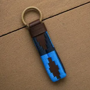 PAMPEANO Charro Loop Keyring - Brown/navy/blue
