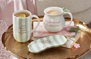TAG Less Drama More Pajamas Earthenware Mug Multi 21 Oz 3.51x3.48x5.5