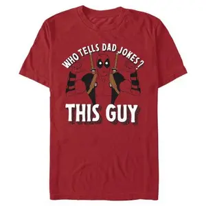 MARVEL This Guy Tells Dad Jokes Short Sleeve Graphic T-shirt - Cardinal