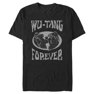 WU-TANG CLAN Worldwide Map Group Forever Graphic T-shirt - Black