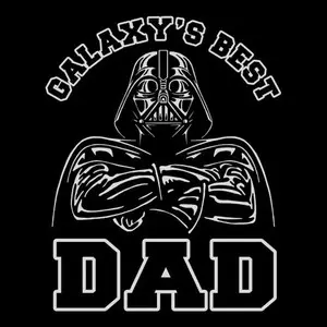 STAR WARS: A NEW HOPE Galaxy's Best Dad Vader Short Sleeve Graphic T-shirt