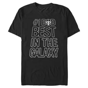 STAR WARS: THE MANDALORIAN Number 1 Dad Short Sleeve Graphic T-shirt