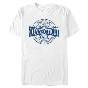 YALE UNIVERSITY Made In New Haven Short Sleeve Graphic T-shirt - White