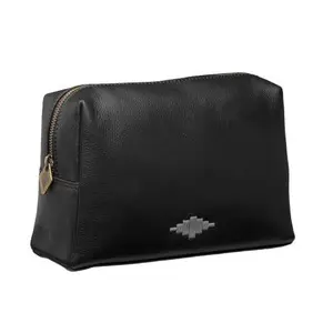 PAMPEANO Pampeano Afeite Washbag In Canvas And Leather Black/grey