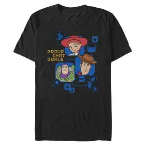 TOY STORY 5 Group Chat Goals Short Sleeve Graphic T-shirt - Black