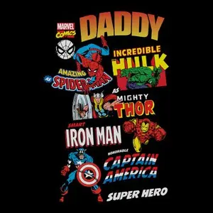 MARVEL My Daddy Is My Superhero Short Sleeve Graphic T-shirt