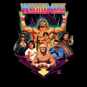 WWE Futuristic Wrestlemania Team Graphic T-shirt