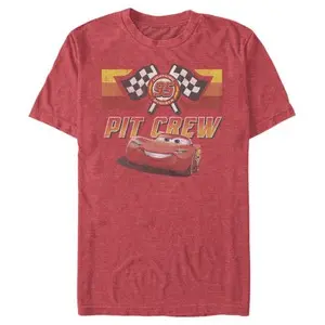 CARS Pit Crew Team Short Sleeve Graphic T-shirt - Red Heather