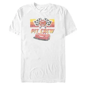 CARS Pit Crew Team Short Sleeve Graphic T-shirt - White